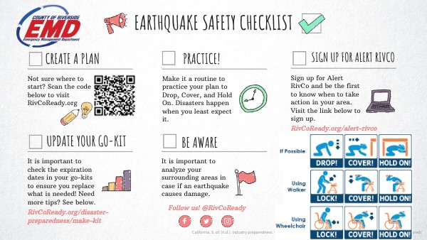 ENGLISH - Earthquake Safety Checklist
