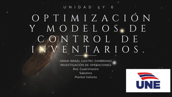 OPTIMIZACIÓN Y MODELOS DE CONTROL DE INVENTARIOS | Genially