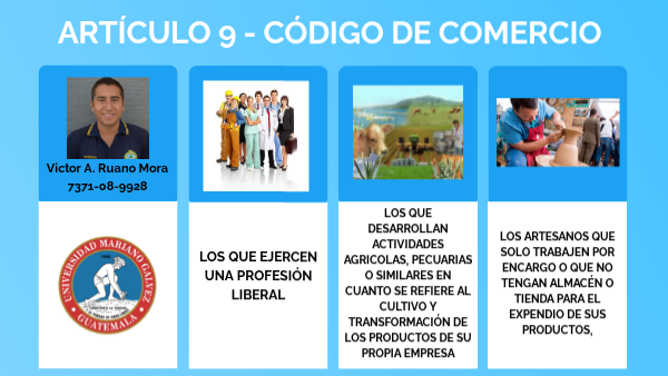 ARTÍCULO 9 - CÓDIGO DE COMERCIO | Genially