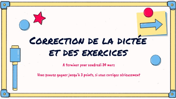 Correction de l'évaluation de langue 4e