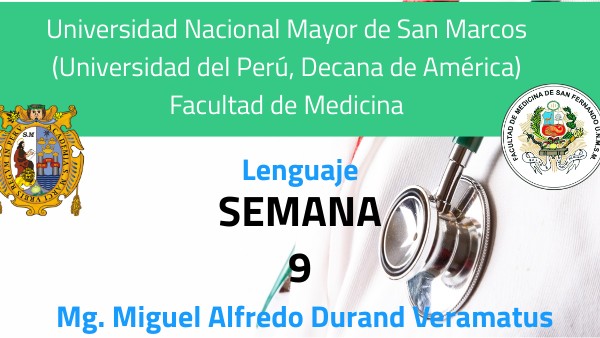 SEMANA 9 - LENGUAJE