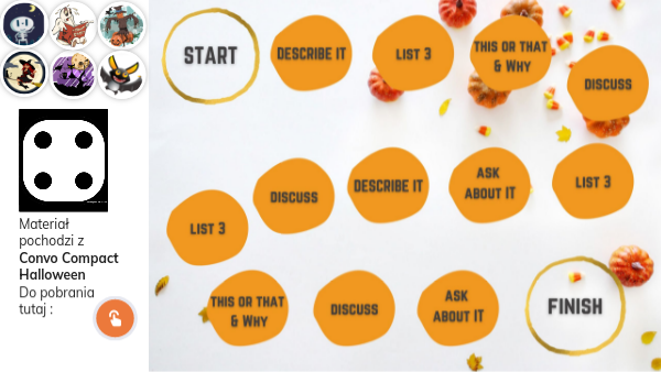 Convo Compact Halloween board game | Genially