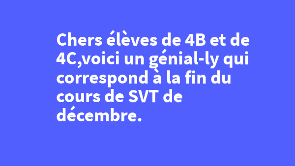 4ème_ cours SVT | Genially