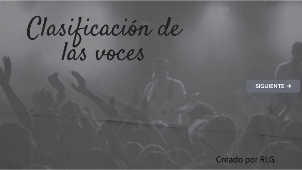 CLASIFICACIÓN DE LAS VOCES 2 | Genially