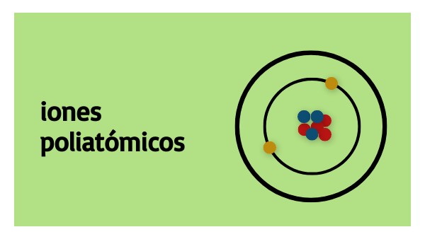 Hoja De Trabajo De Fórmulas Con Iones Poliatómicos