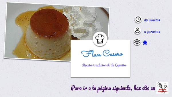 Receta del Flan Casero (Imperativo)