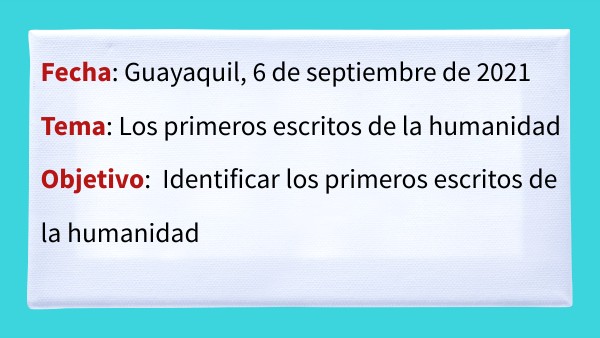 LOS PRIMEROS ESCRITOS DE LA HUMANIDAD | Genially