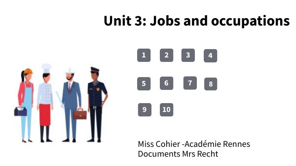 Unit 3: Jobs and occupations | Genially