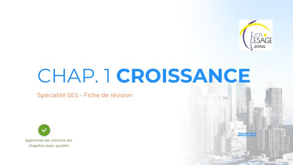 Ch.1 Croissance Révision | Genially