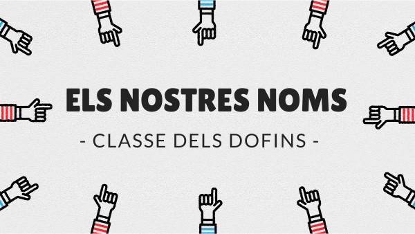 Els nostres noms. Classe dels Dofins | Genially