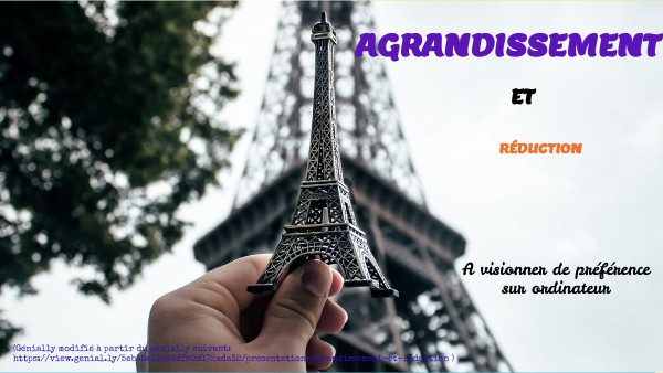 Agrandissement et Réduction | Genially