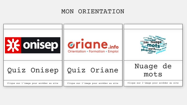 Mon orientation