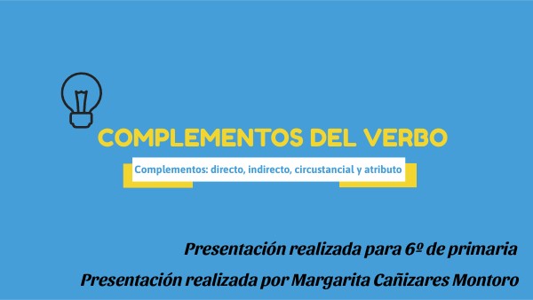 Complementos del verbo | Genially