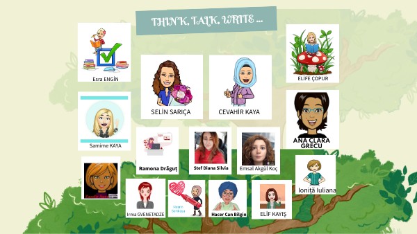 THINK, TALK, WRITE ...