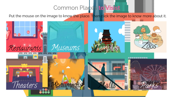 Touristic places | Genially