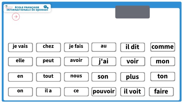 mots outils + dictée (AI) | Genially