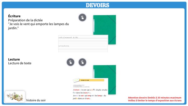devoirs lundi S6P4