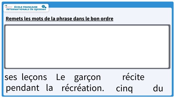 préparation dictée (S)