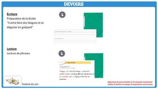 devoirs mercredi S1P5 CPA