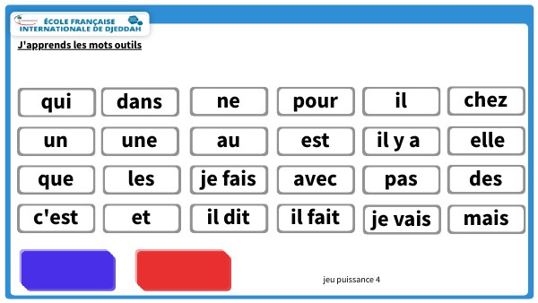mots outils (B) | Genially