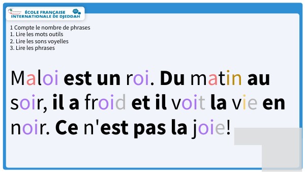 Lecture de texte (OI) | Genially