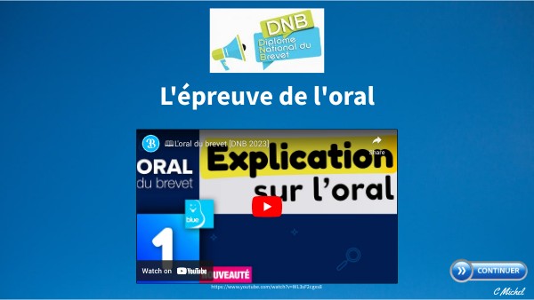 Oral du DNB 2021