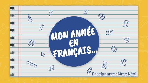 Mon année en français | Genially