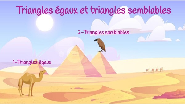 triangles semblables