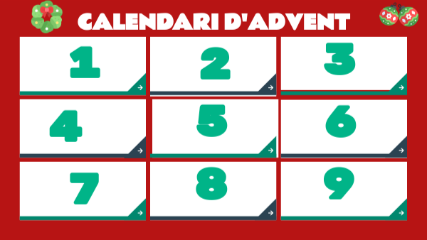 CALENDARI D'ADVENT 2020 | Genially