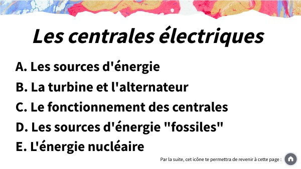 4° Les centrales électriques
