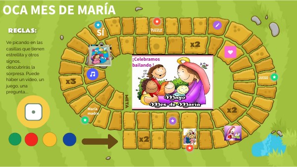JUEGO DE LA OCA MES DE MARÍA