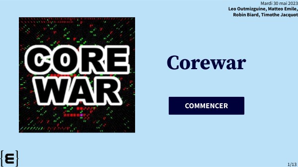 Keynote Corewar | Genially