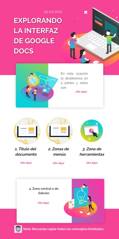 6° - EXPLORANDO LA INTERFAZ DE GOOGLE DOCS | Genially