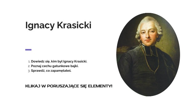 Ignacy Krasicki "Bajki" | Genially