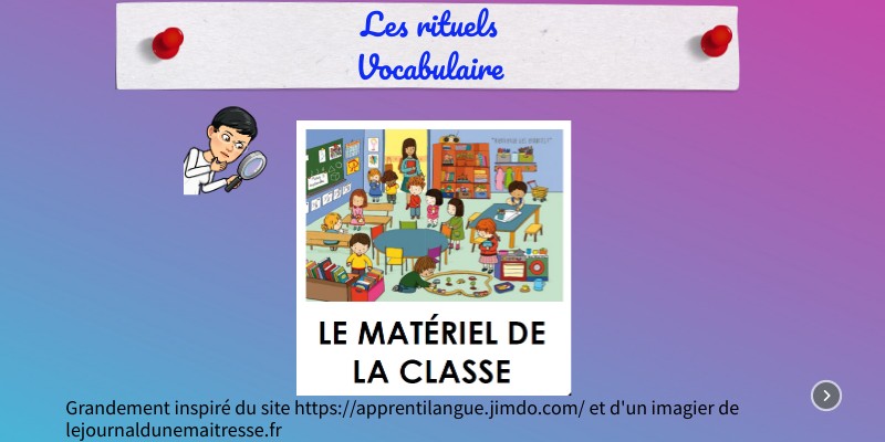 rituels vocabulaire | Genially