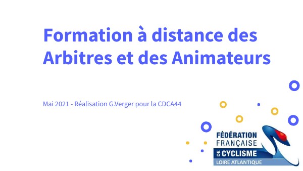 Formation à distance - Module 2/4 - Informations générales | Genially