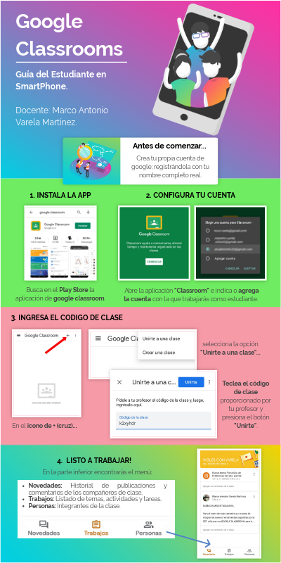 Google Classroom Guía de Instalación Smartphone | Genially