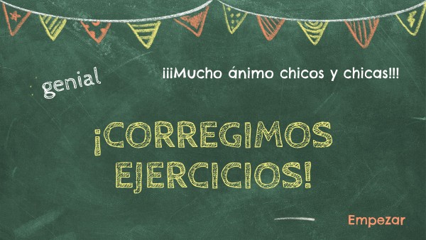 ¡CORREGIMOS EJERCICIOS! | Genially