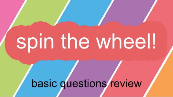 spin the wheel! | Genially