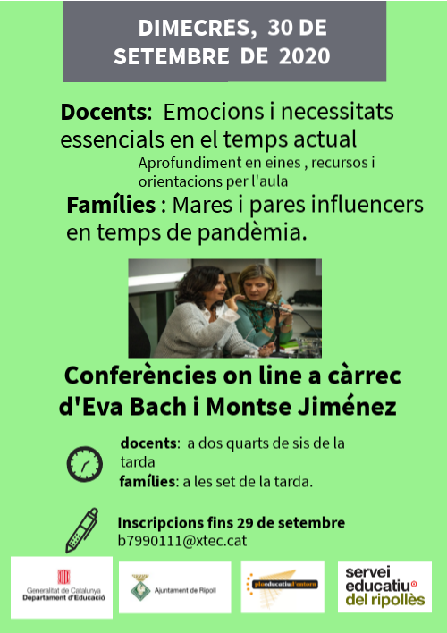 Conferència Eva Bach i Montse Jiménez