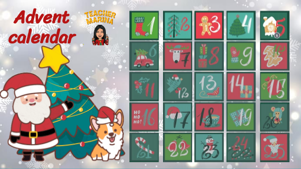 Calendario de adviento English | Genially