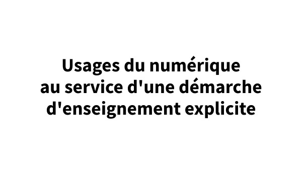 2-Présentation Enseignement Explicite