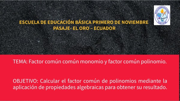 Factor común | Genially