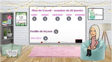 Plan de travail - semaine du 10 janvier | Genially