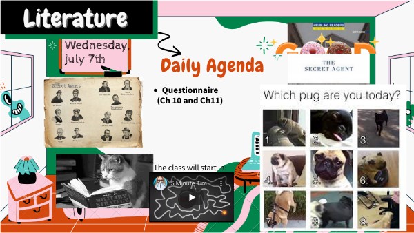 Classroom literature 6th | Genially