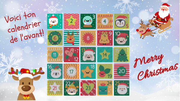 Calendrier De L Avent Cm Genially