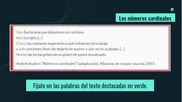 10PAI Los números cardinales