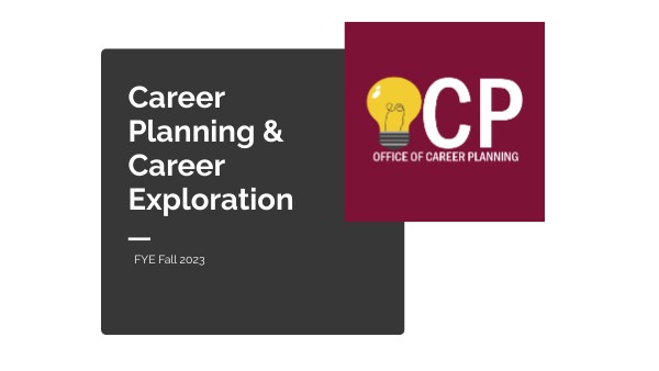 FYE Career Planning Module | Genially