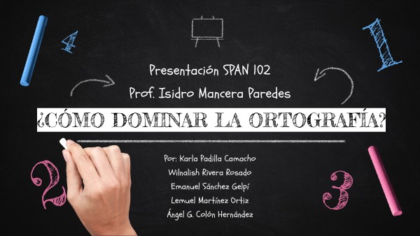 PRESENTACIÓN COMO DOMINAR LA ORTOGRAFIA | Genially