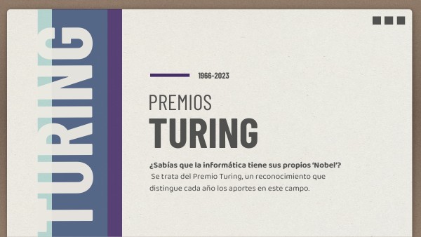 Premios Turing | Genially